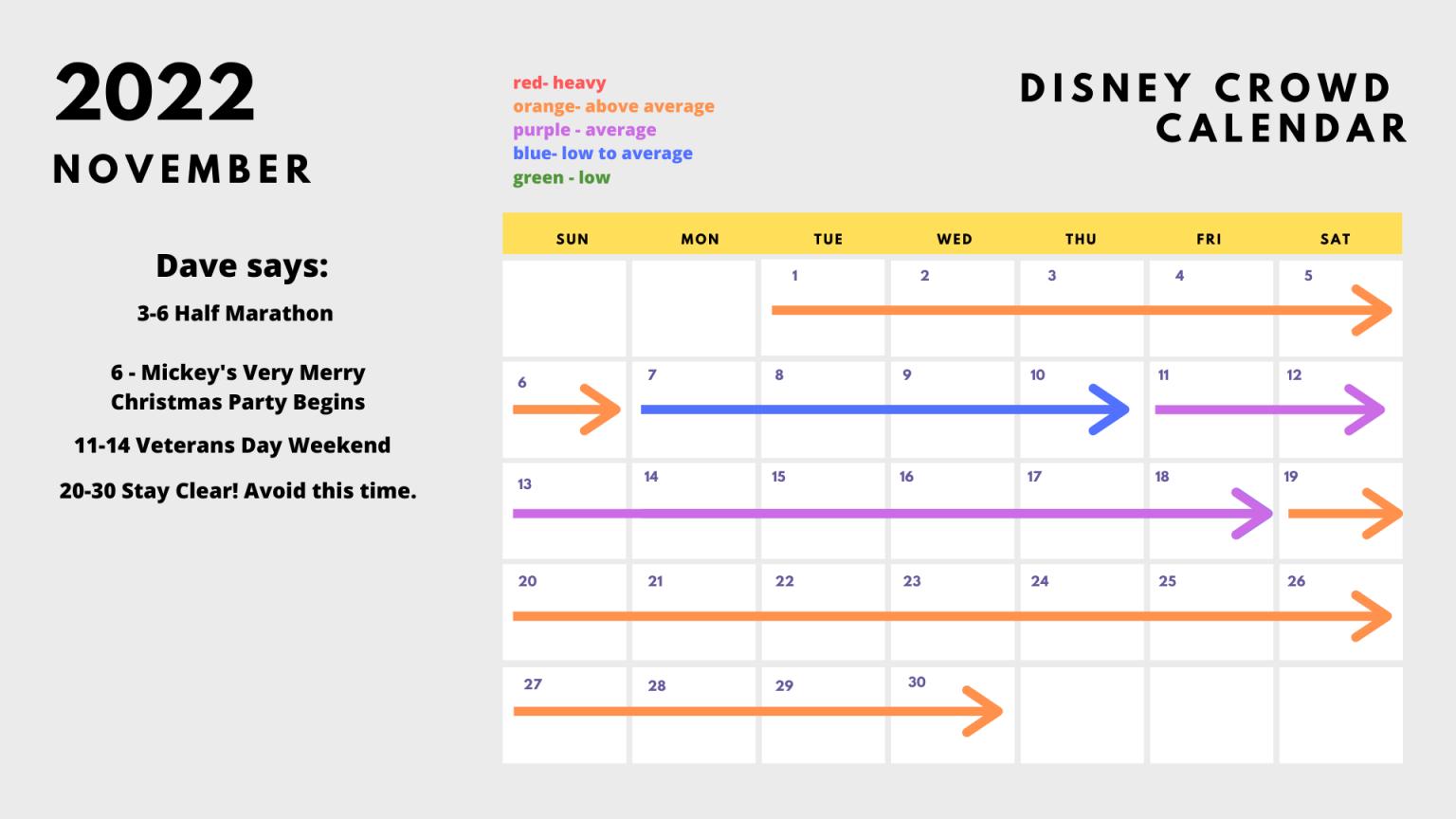 Disney Crowd Calendar Feb 2023 Printable Calendar 2023 Disney Crowd Calendar Feb 2023 Printable Calendar 2023