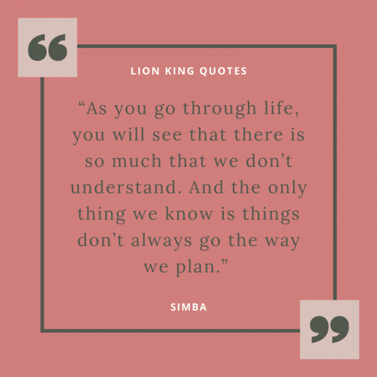 The Best Quotes From Disney's The Lion King Movie