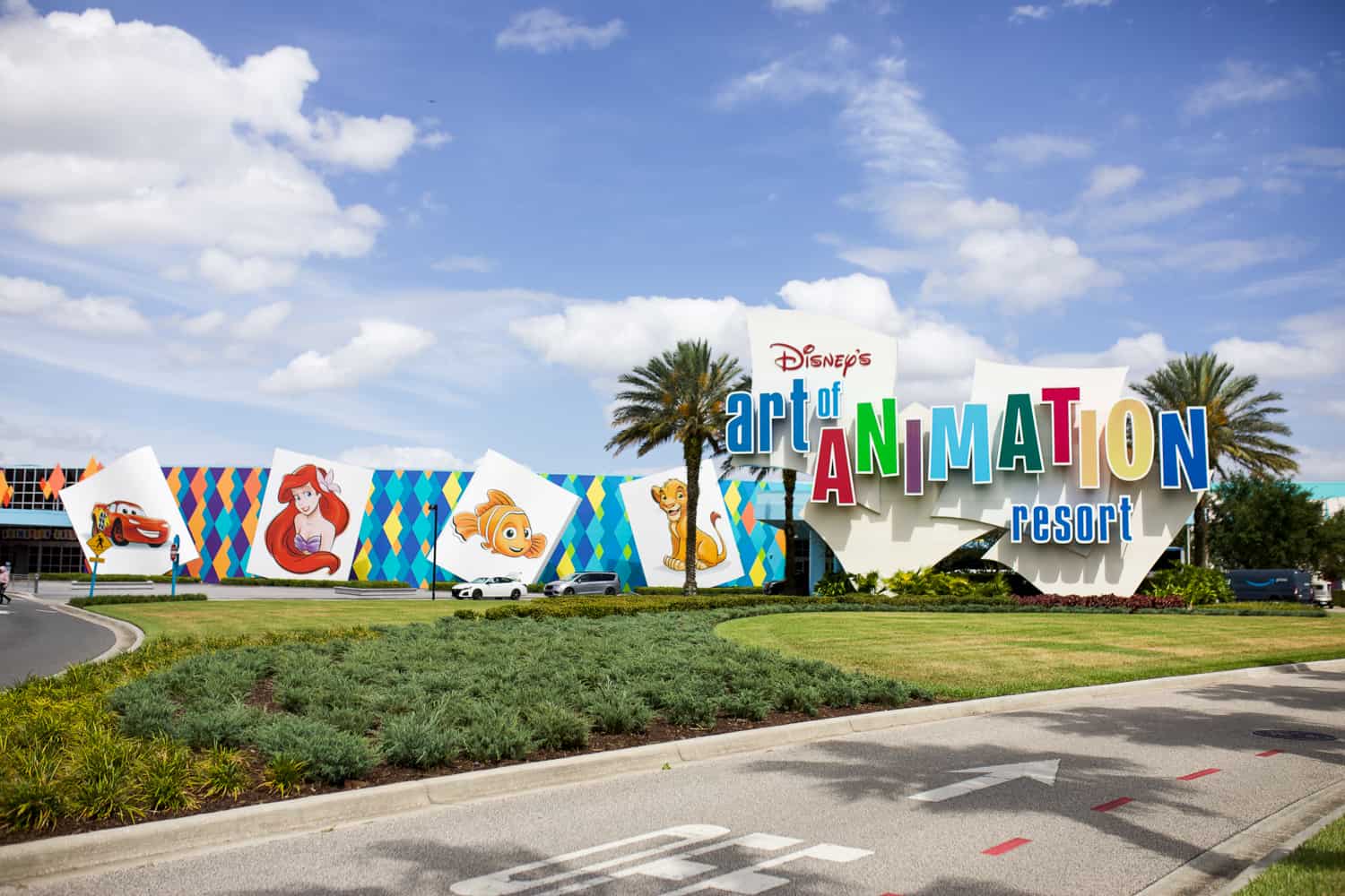 Cars Hotel Area at Disney World's Art of Animation Resort