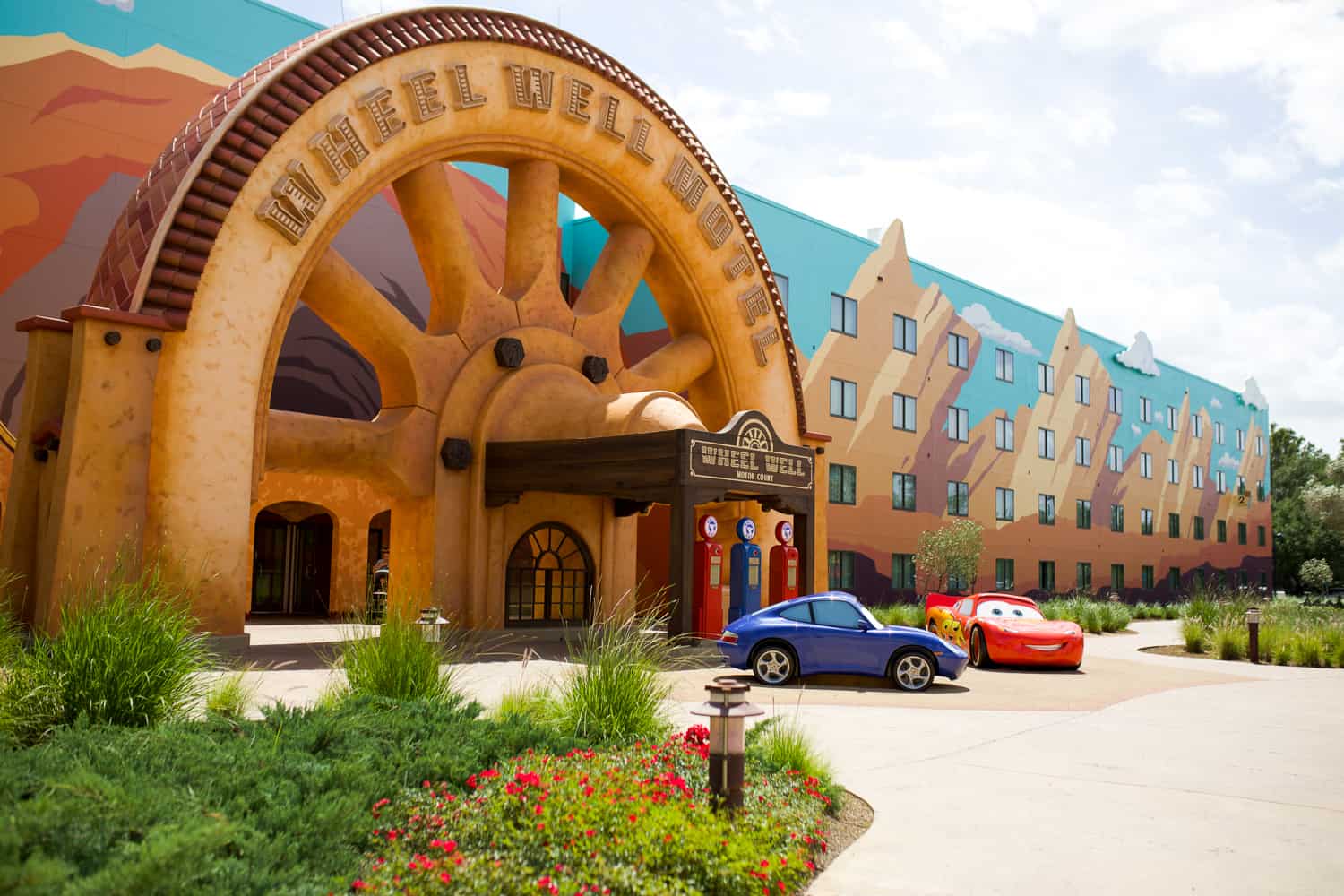 Cars Hotel Area at Disney World's Art of Animation Resort