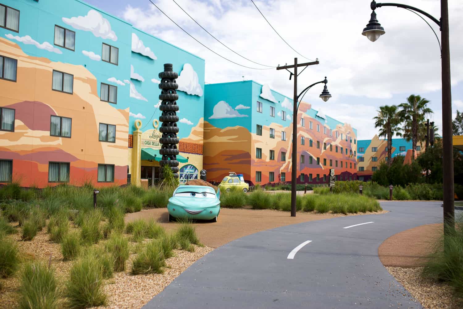 Cars Hotel Area at Disney World's Art of Animation Resort