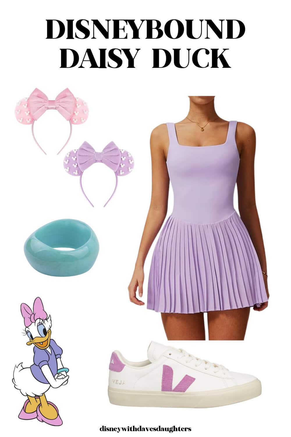 Daisy Duck Disneybound - 5 Amazing Outfits